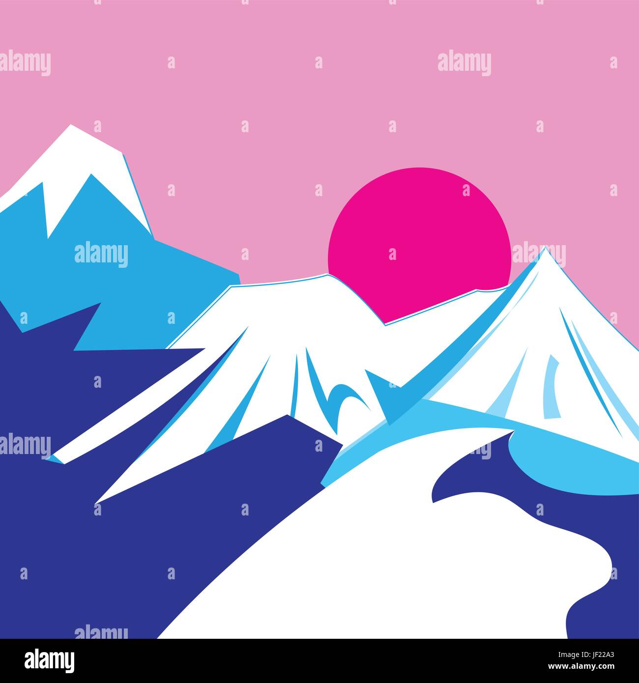 Magic sunset Stock Vector Images - Alamy