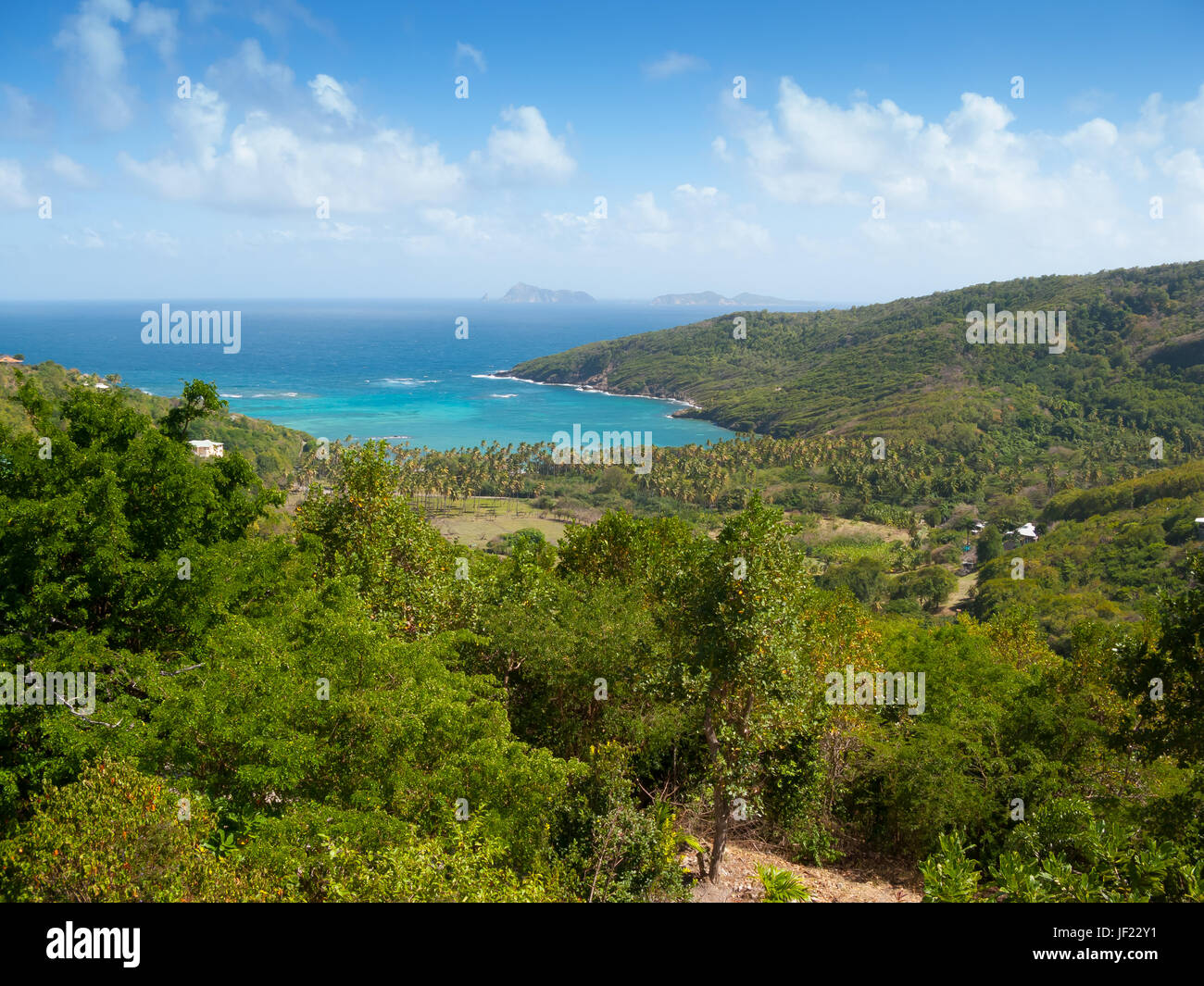 Sweeping view of spring bay bequia hi-res stock photography and images ...