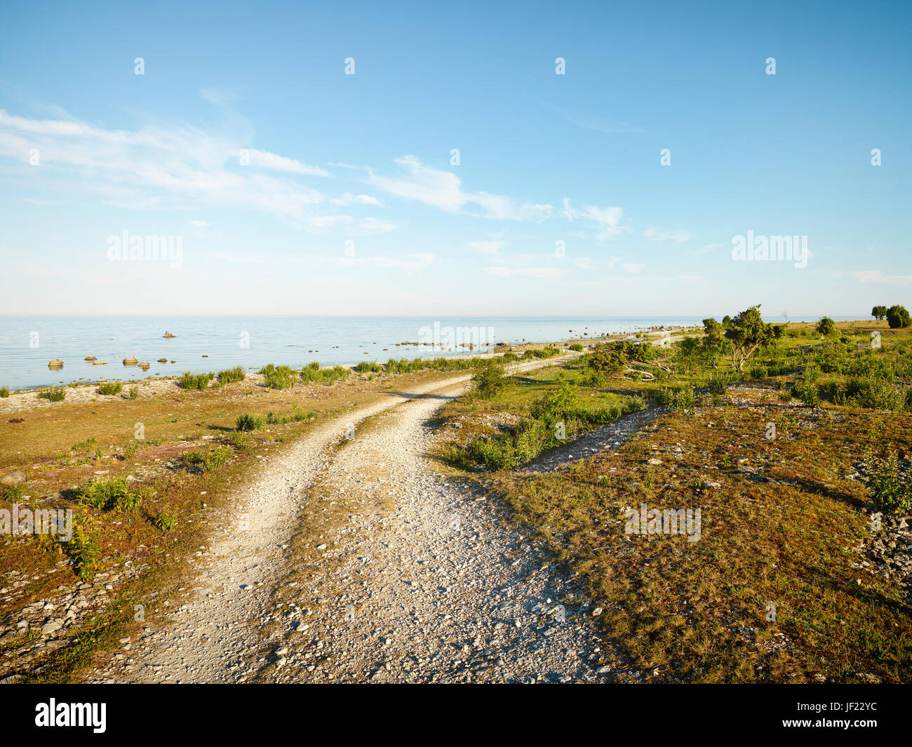 Dirt track at sea Stock Photo - Alamy