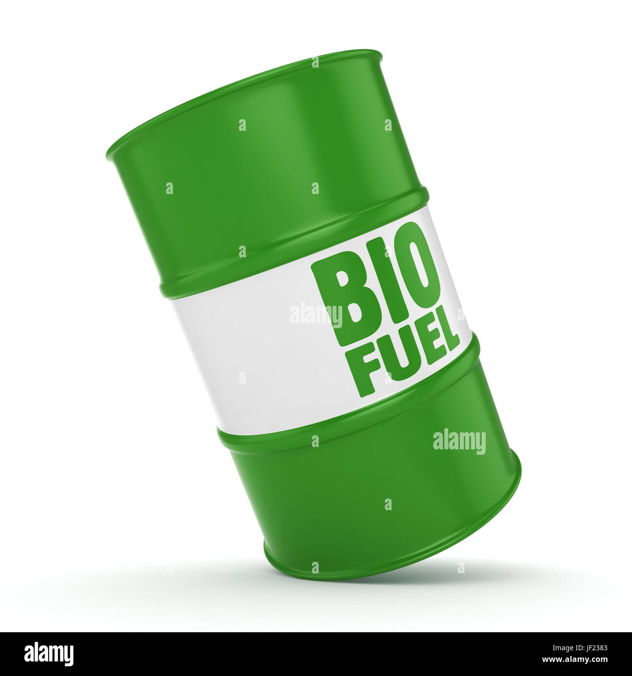 3D rendering barrel of biofuels Stock Photo - Alamy