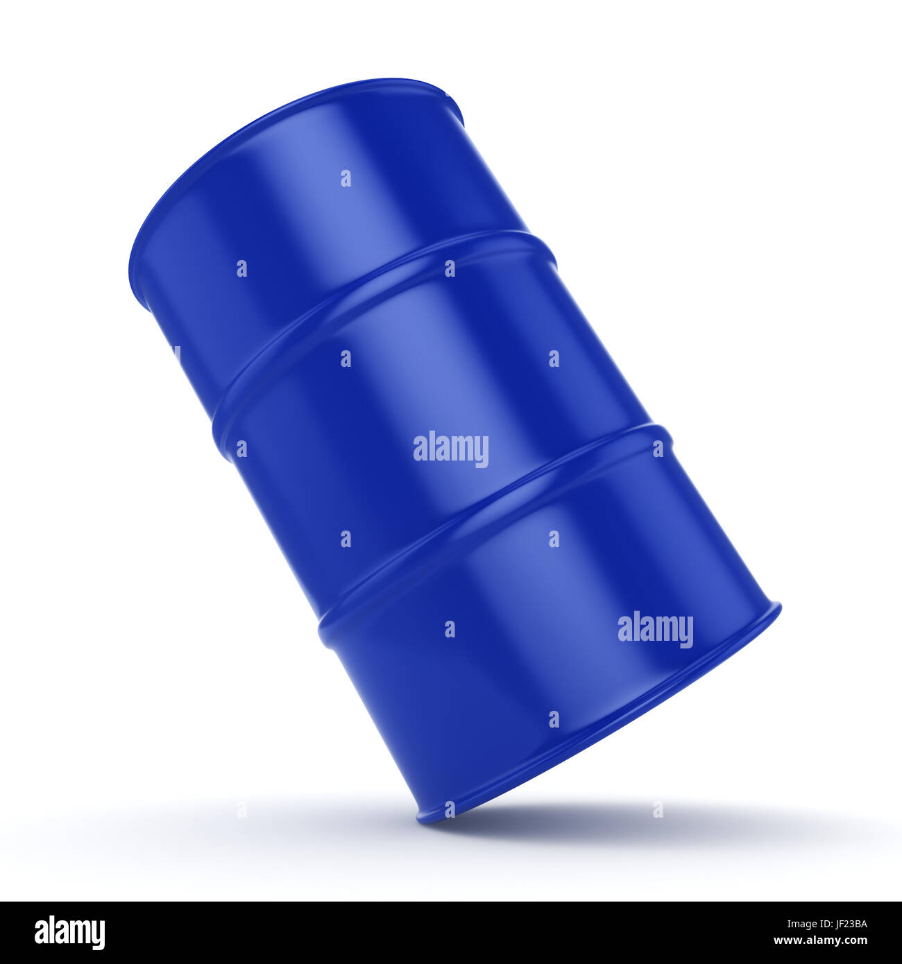 3D rendering blue barrel Stock Photo - Alamy