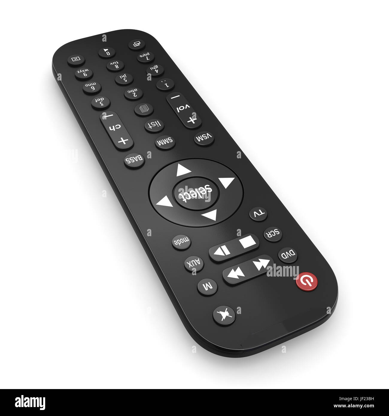 3D rendering TV Remote Stock Photo - Alamy
