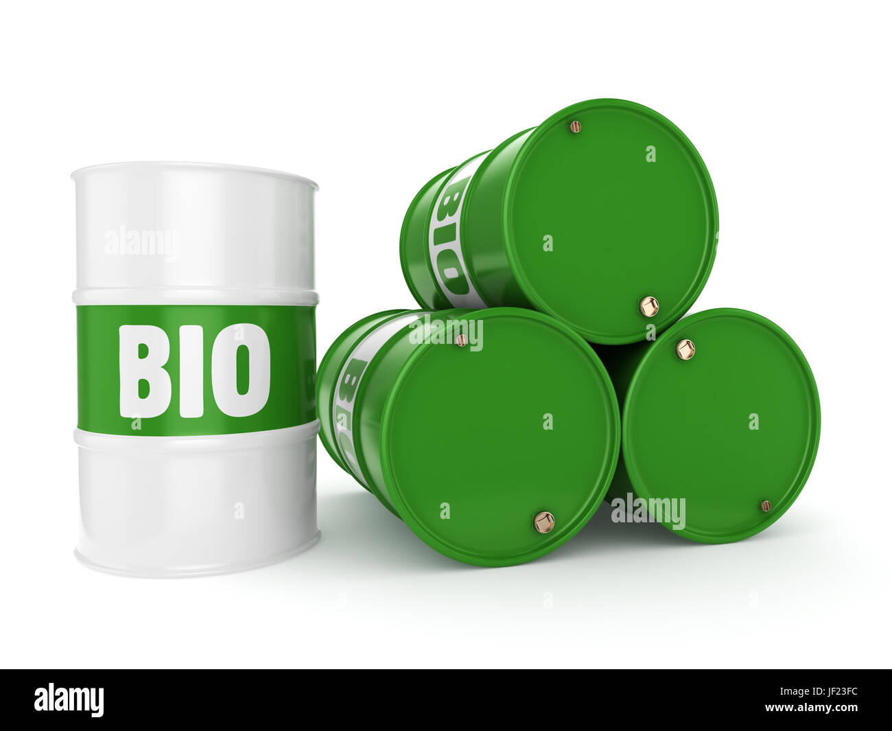 3D rendering barrel of biofuels Stock Photo - Alamy