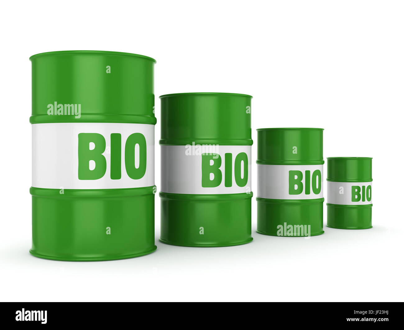 3D rendering barrel of biofuels Stock Photo - Alamy