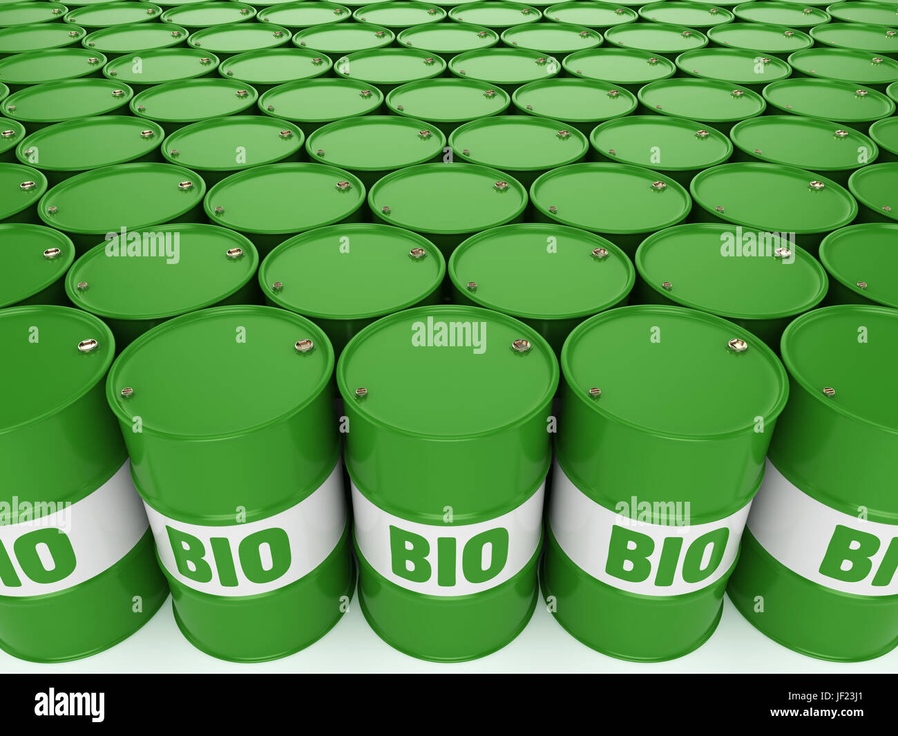 3D rendering barrel of biofuels Stock Photo - Alamy