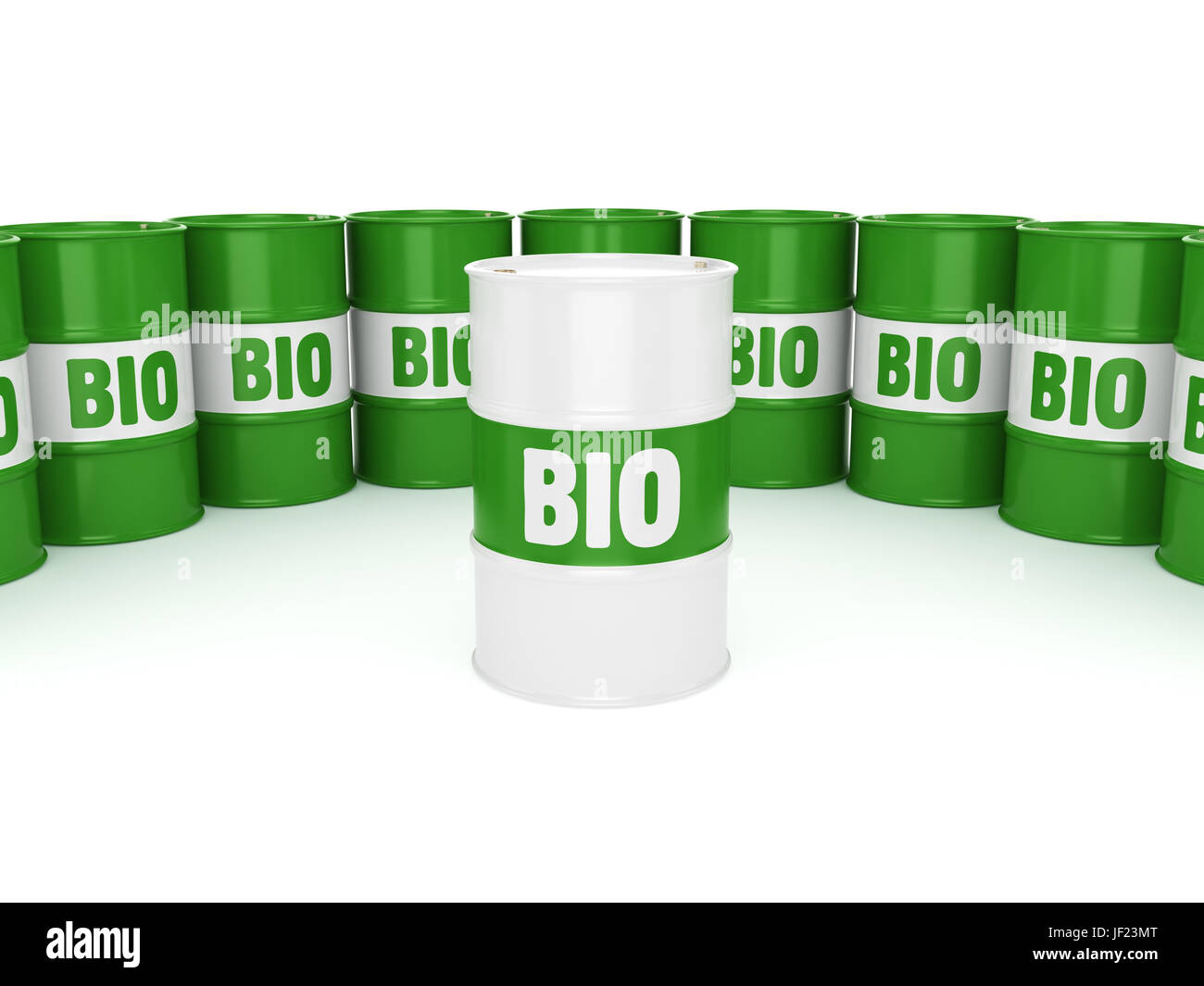 3D rendering barrel of biofuels Stock Photo - Alamy