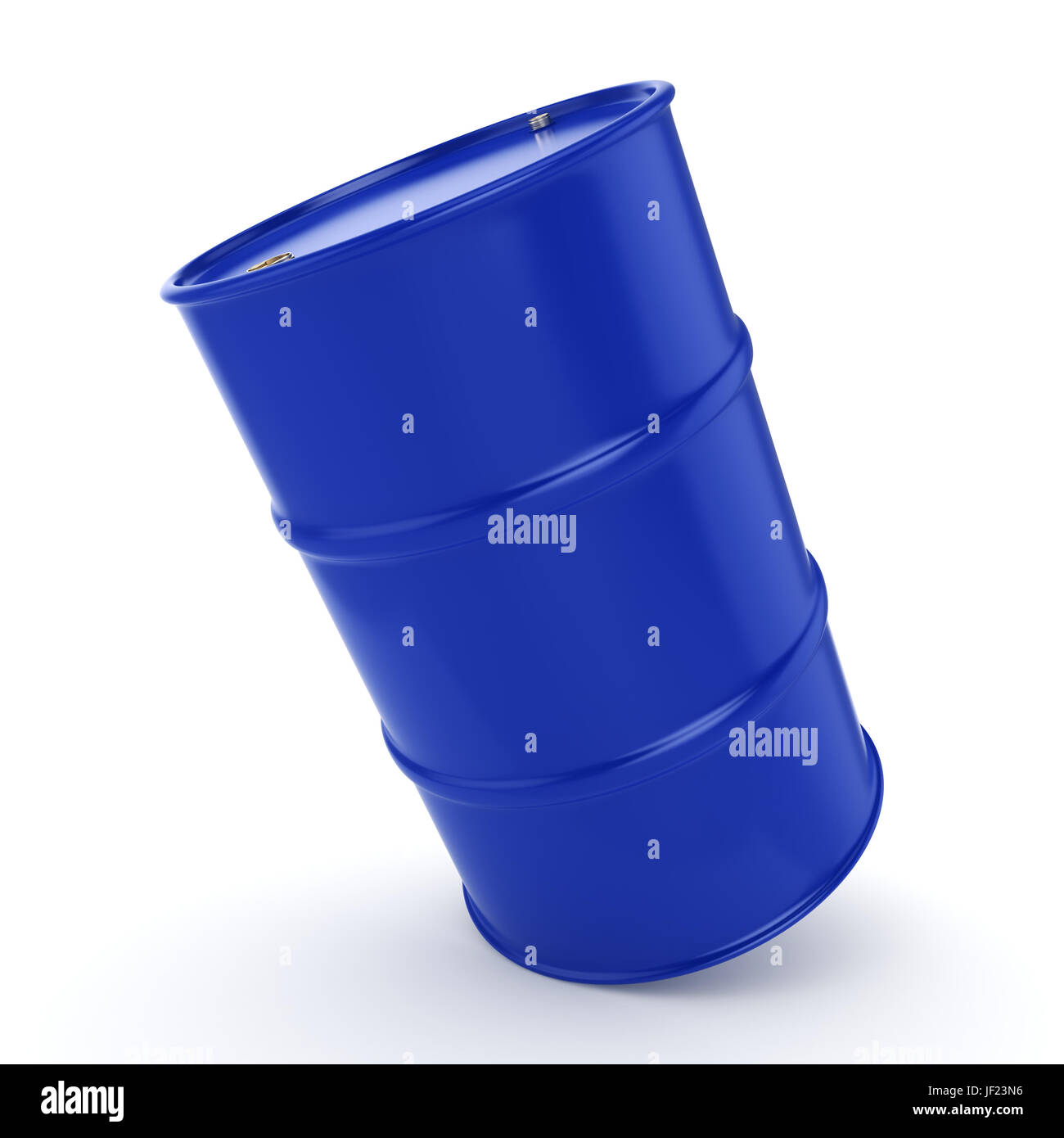 3D rendering blue barrel Stock Photo - Alamy