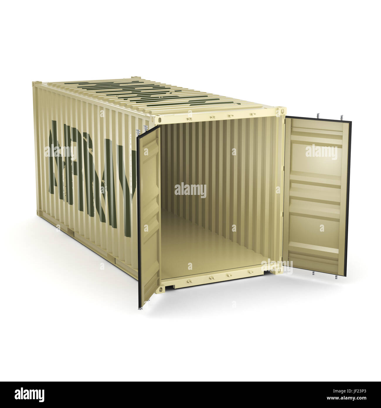 3D rendering army container Stock Photo - Alamy