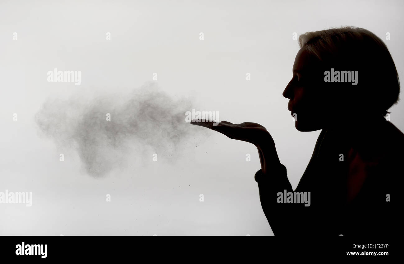 Blowing Powder High Resolution Stock Photography and Images - Alamy