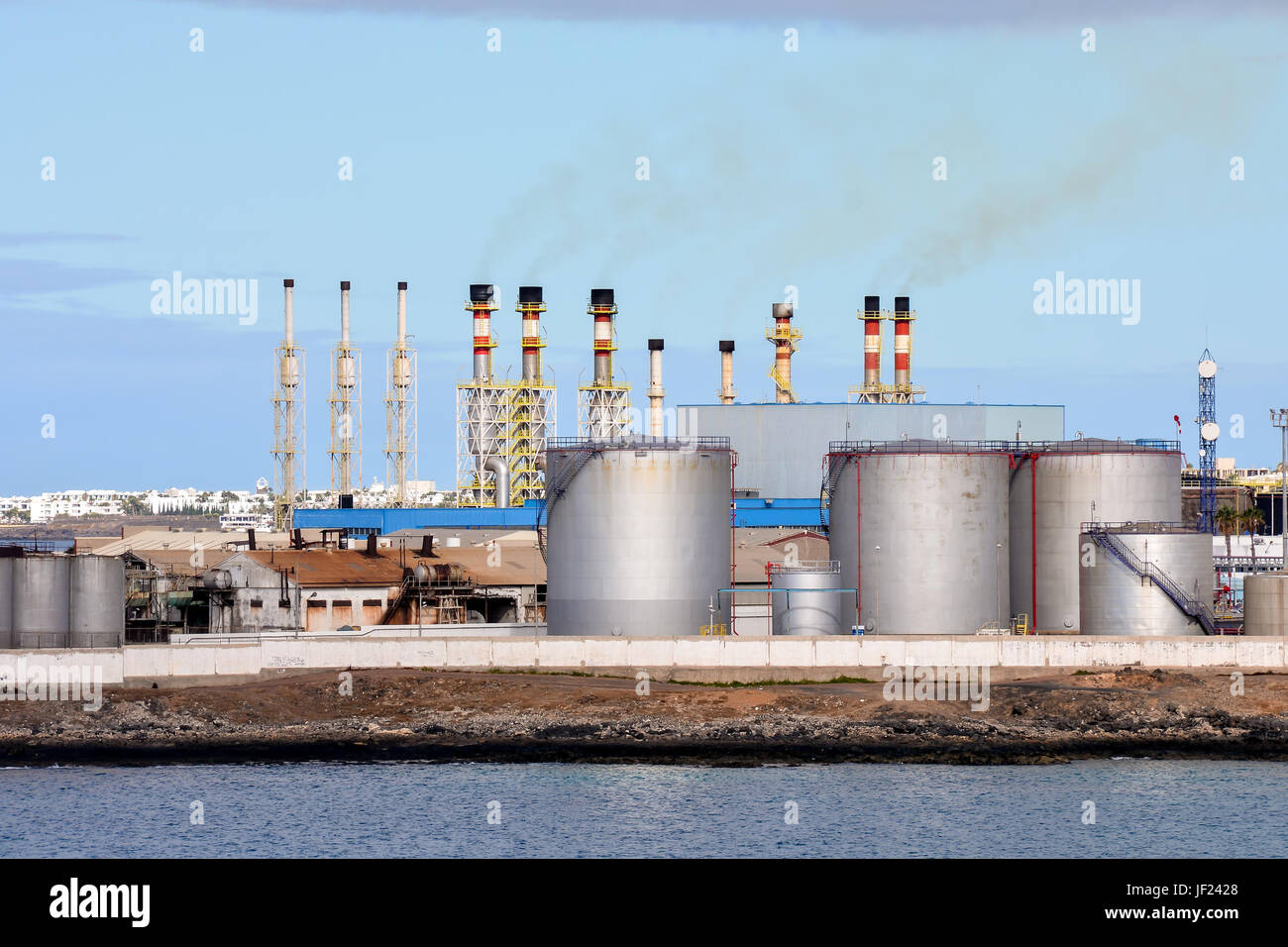 Industrial Building in the Port Stock Photo - Alamy