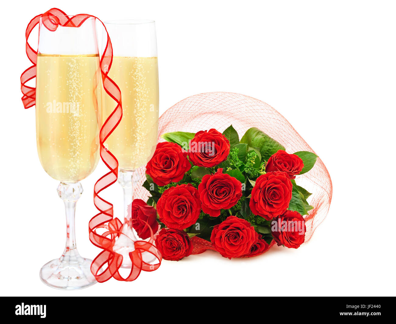 Bouquet flowers and champagne hi-res stock photography and images - Alamy