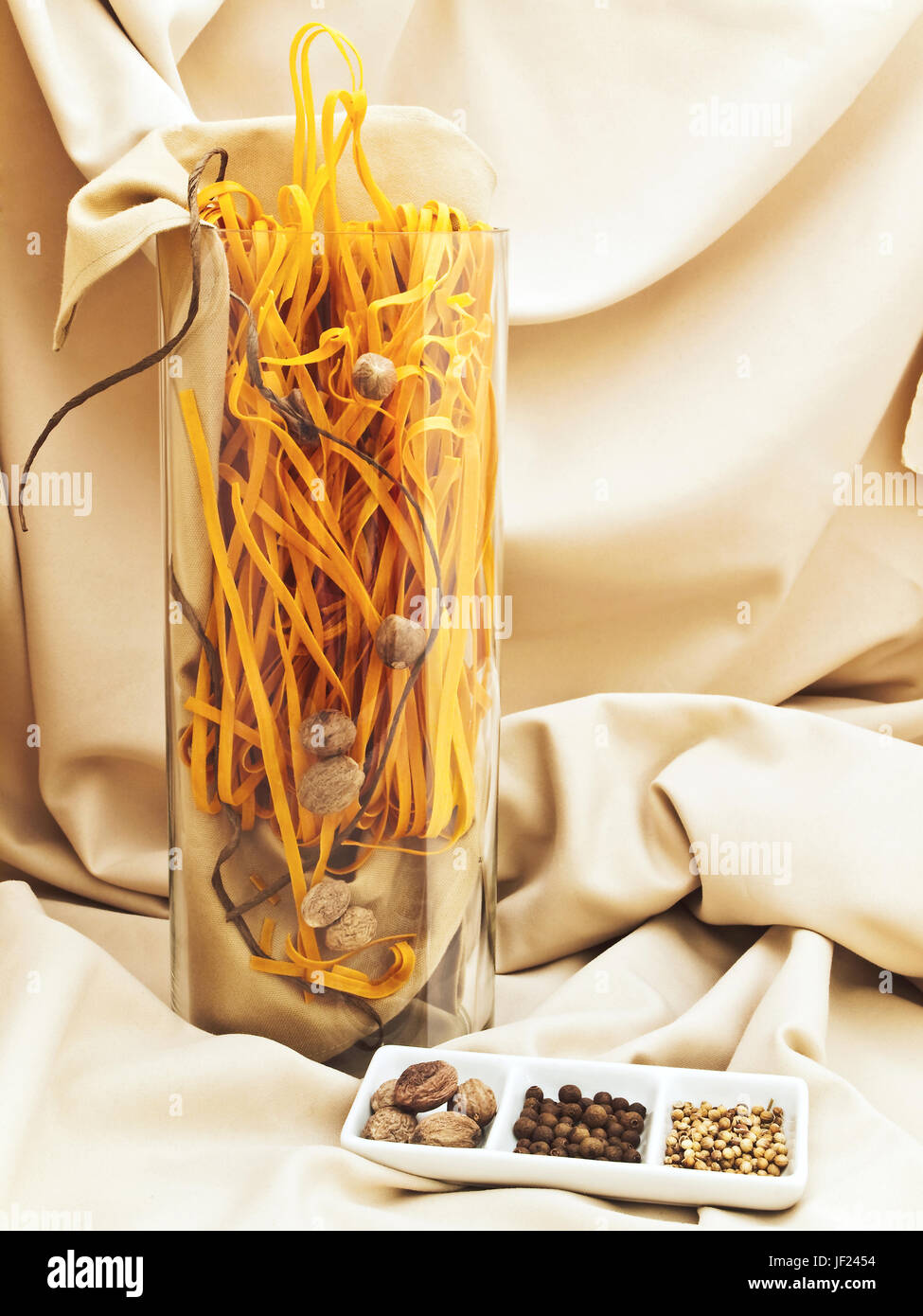Pasta And Spices Stock Photo - Alamy