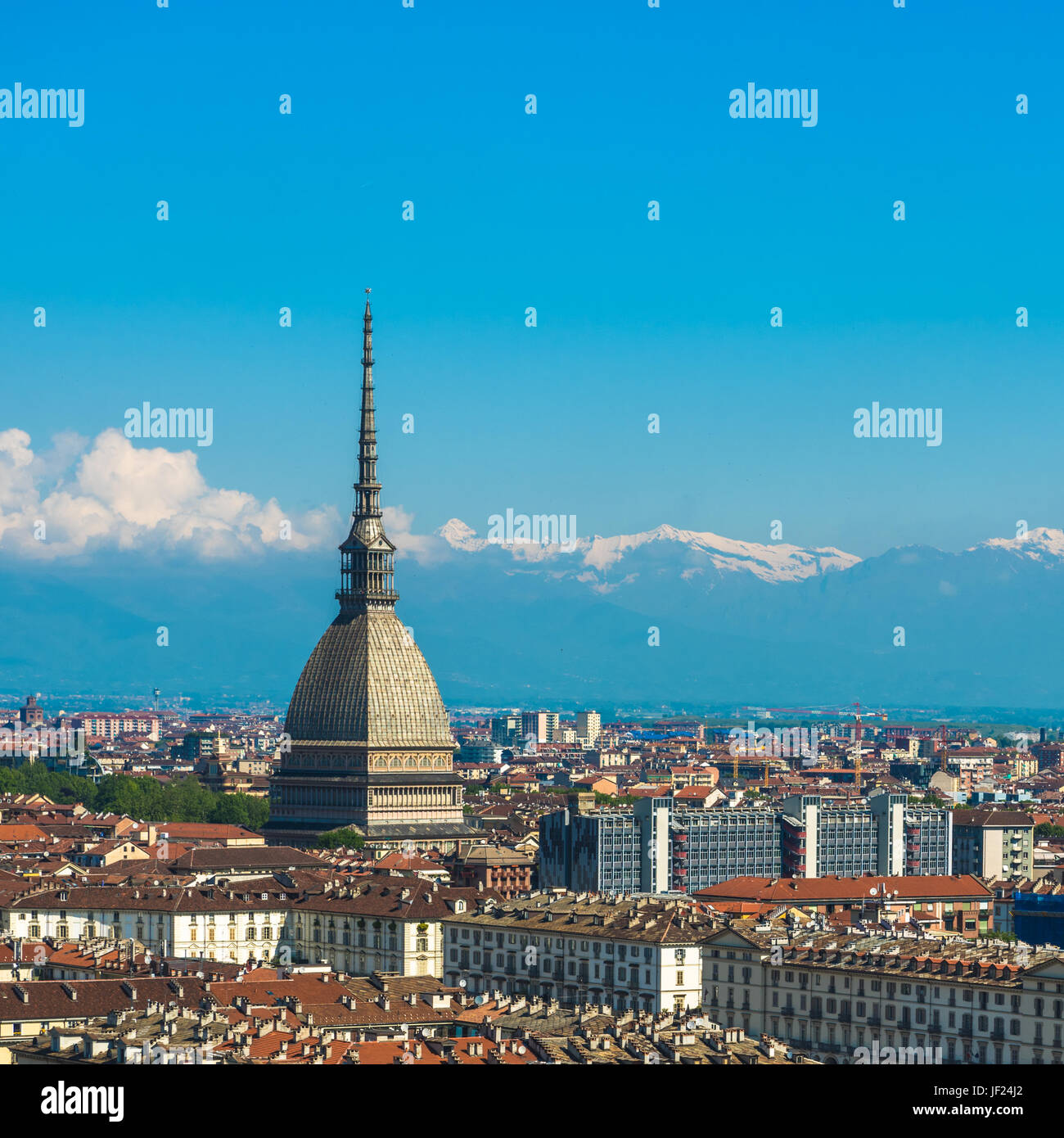 Panorama of Turin skyline Stock Photo - Alamy