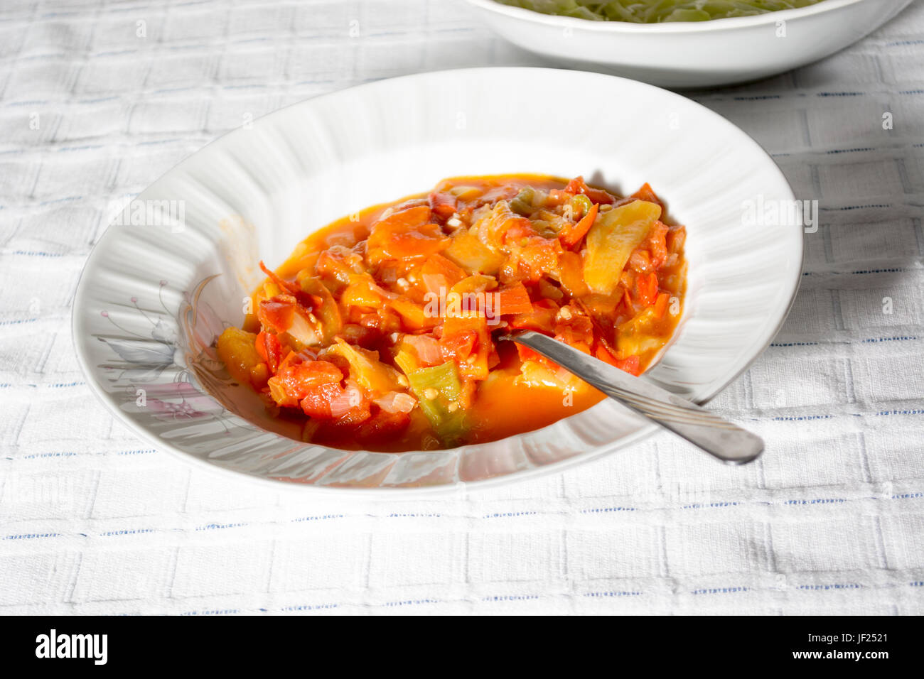 Vegan stew on atable Stock Photo - Alamy