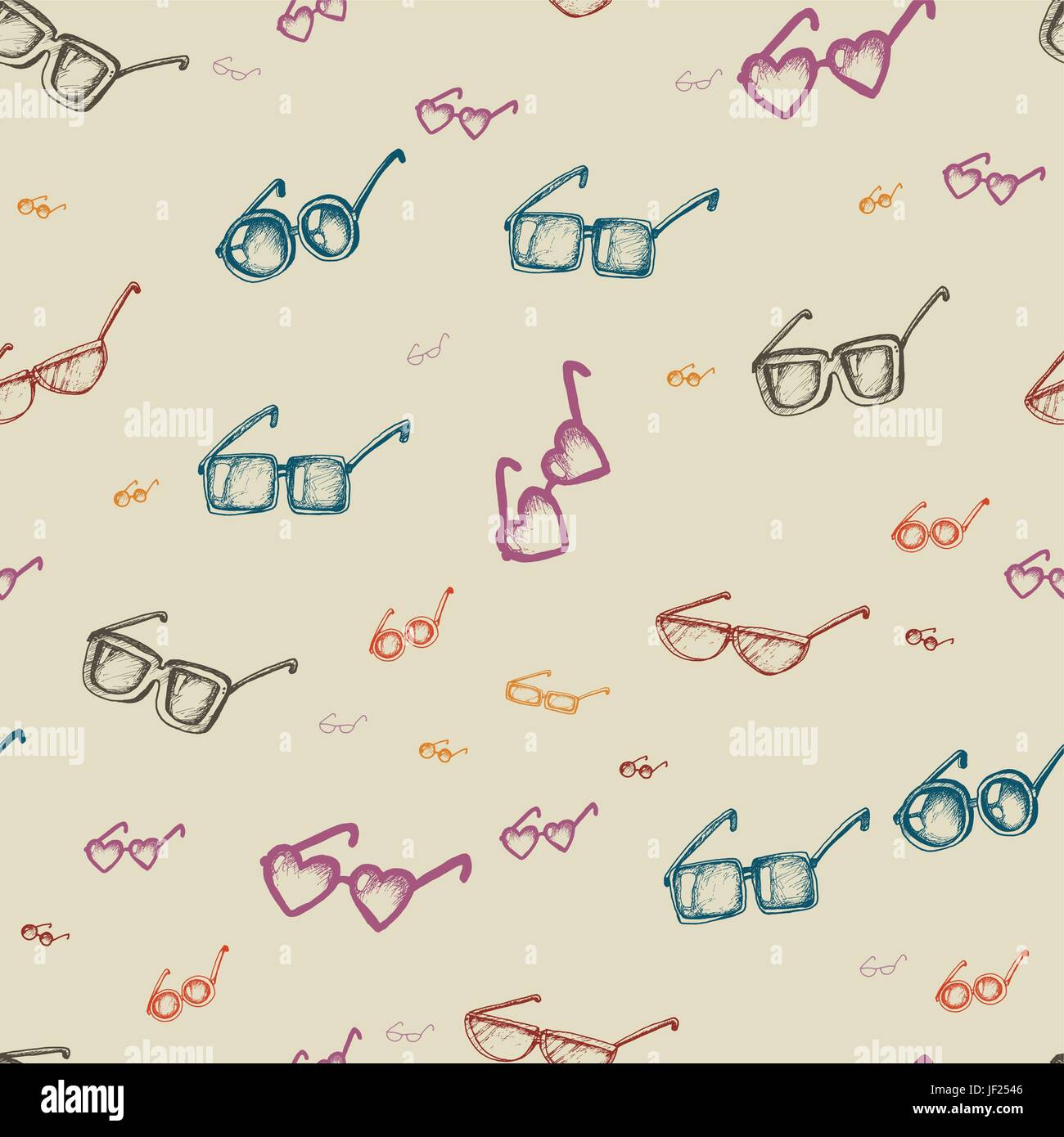 Seamless pattern with glasses Stock Vector Image & Art - Alamy