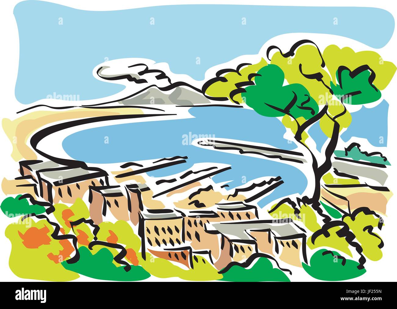 Scenery famous Stock Vector Images - Alamy