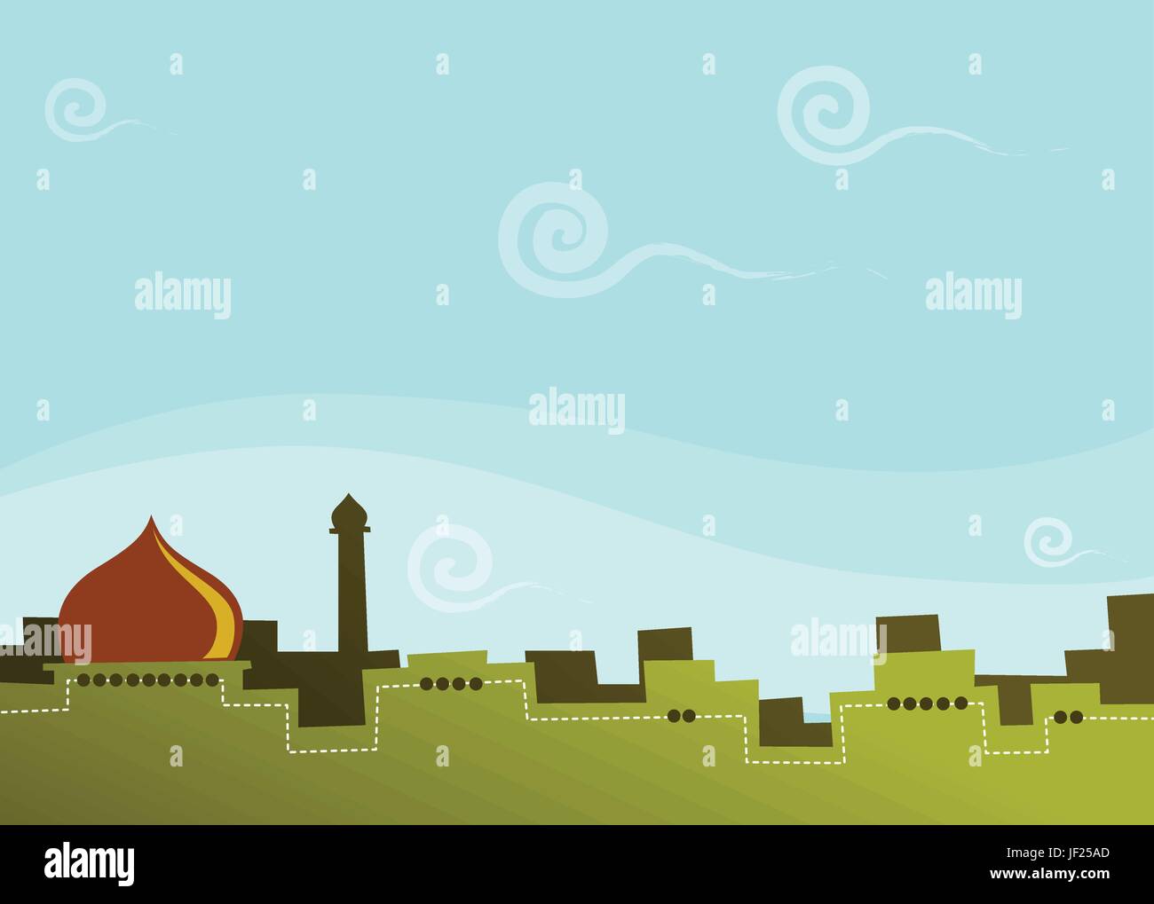 tower, city, town, dome, fantasy, arabian, kingdom, child, children ...