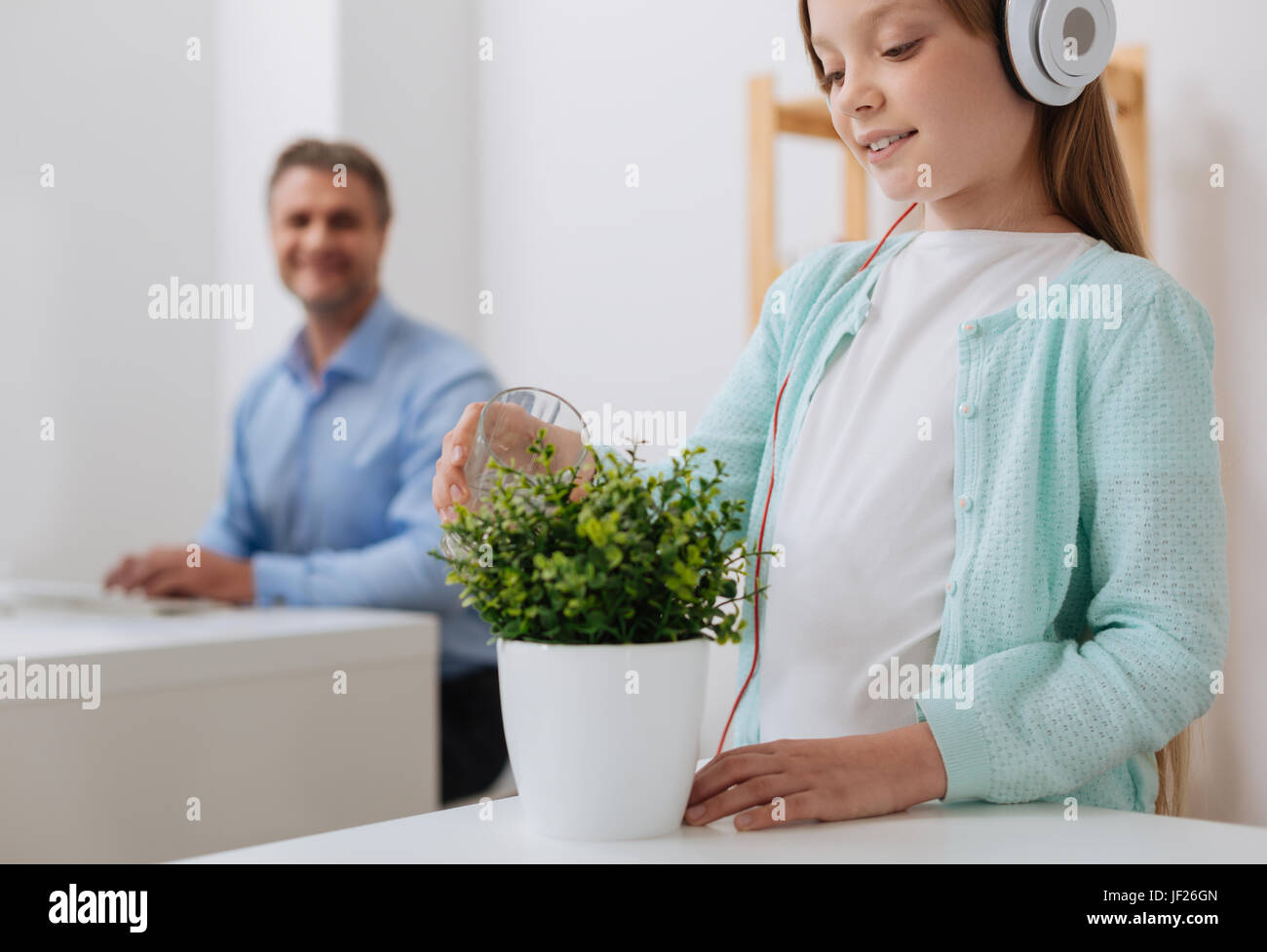 Energetic sweet girl being very kind Stock Photo - Alamy
