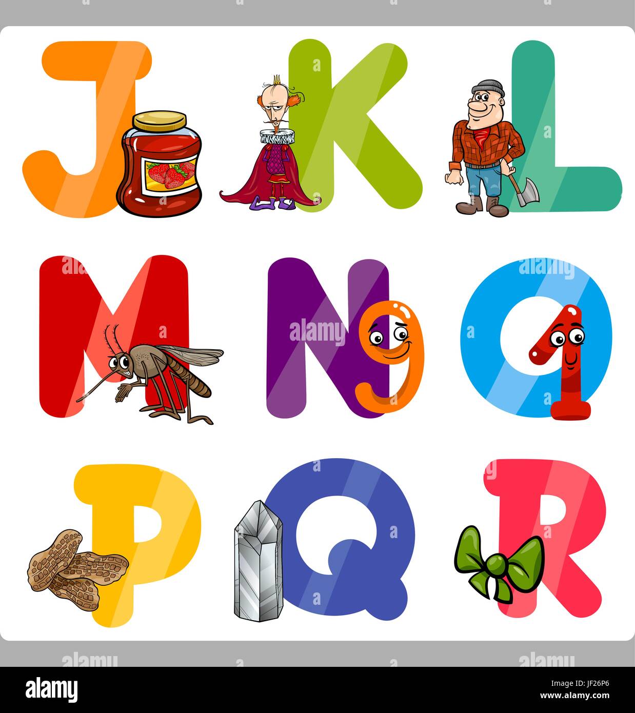 education, illustration, character, collection, alphabet, cartoon, ABC ...
