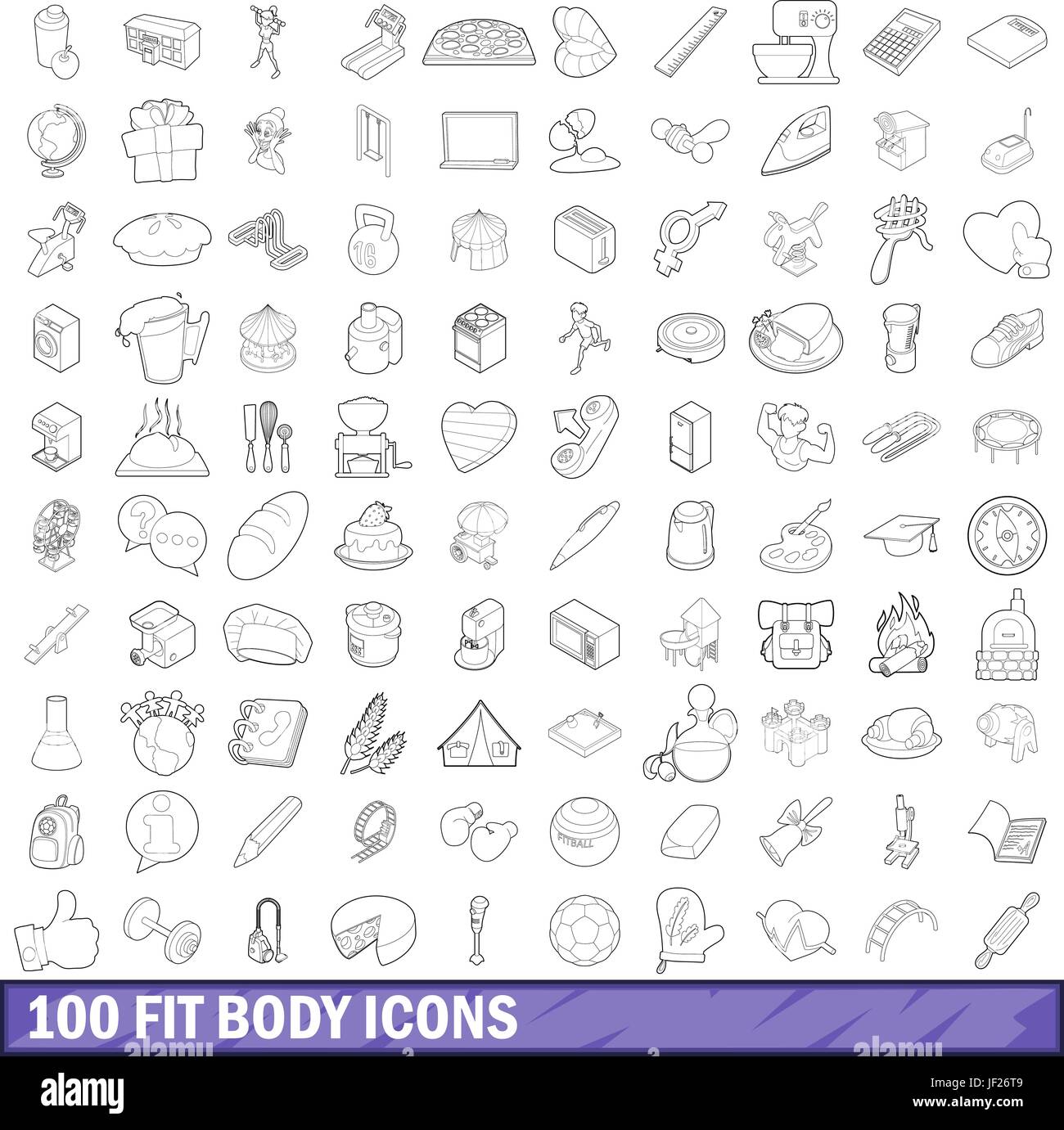 Muscular female fitness model Stock Vector Images - Alamy