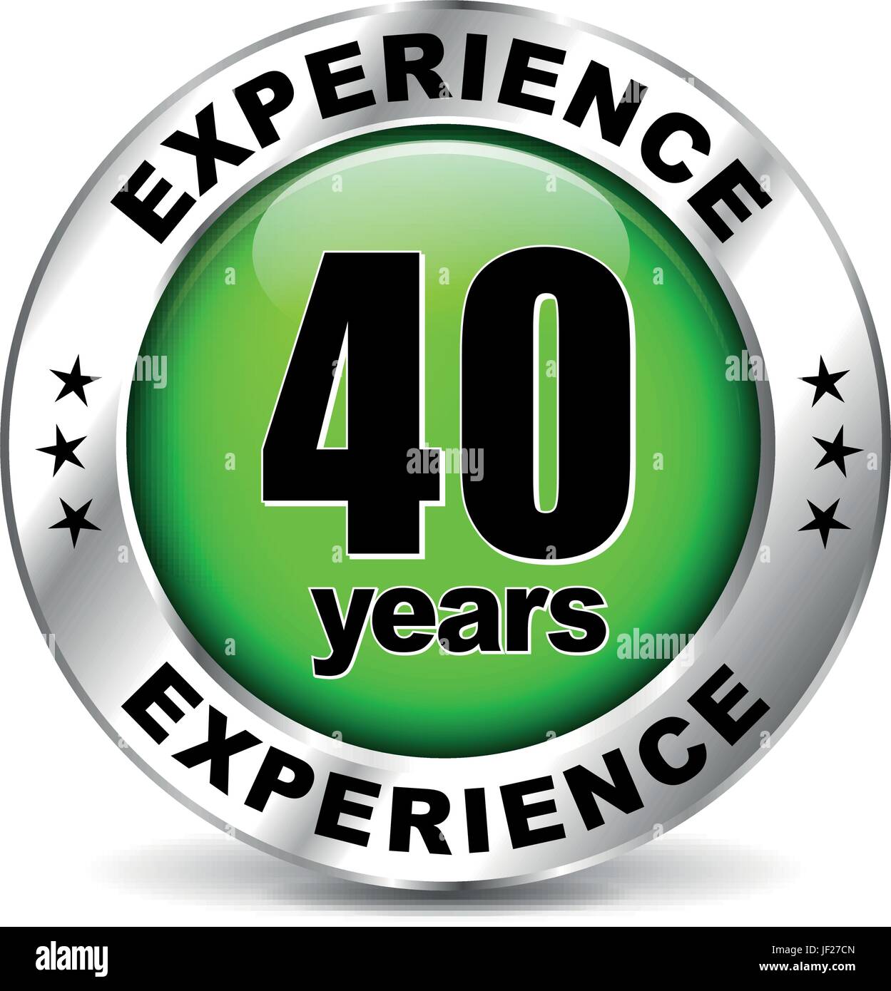 Forty years of service Stock Vector Images - Alamy
