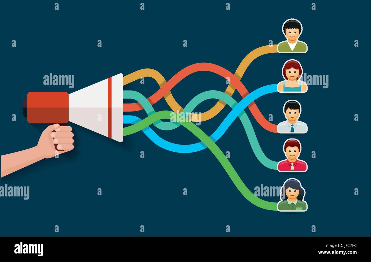 object, sound, isolated, communication, illustration, loud, idea ...