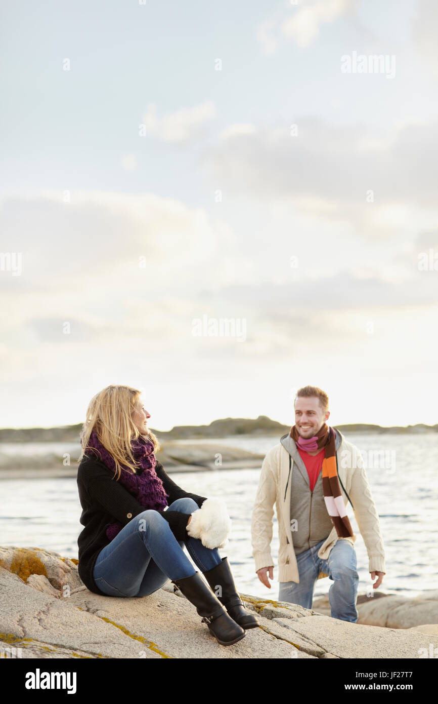 Couple at sea Stock Photo - Alamy