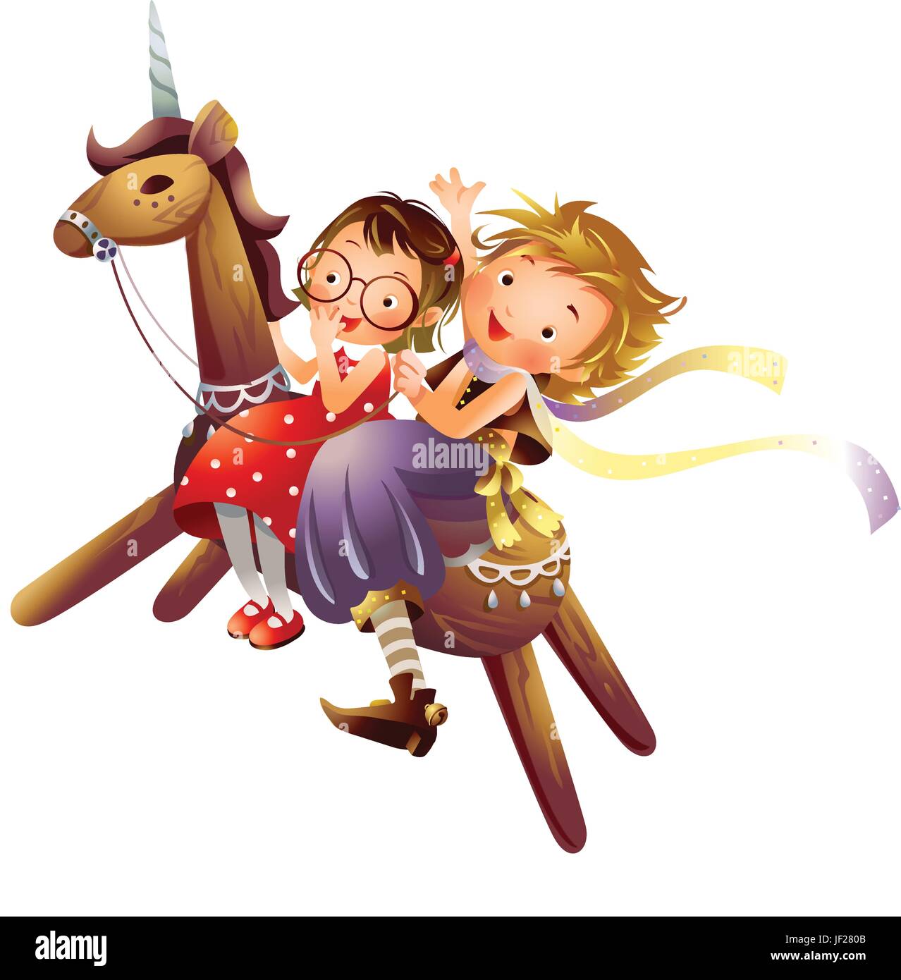 Two Girls Laughing Stock Vector Images Alamy