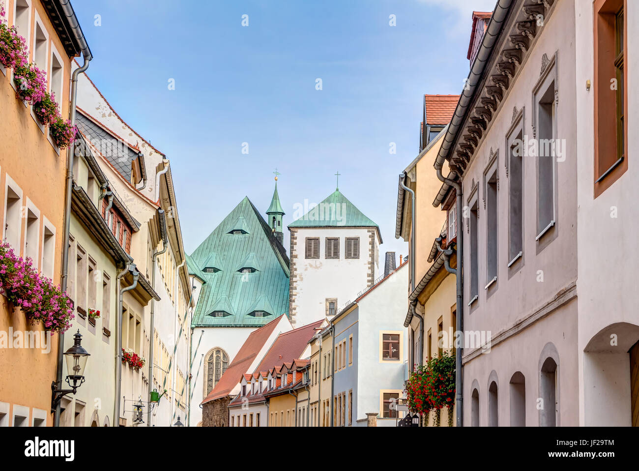 Freiberg old town Stock Photo - Alamy