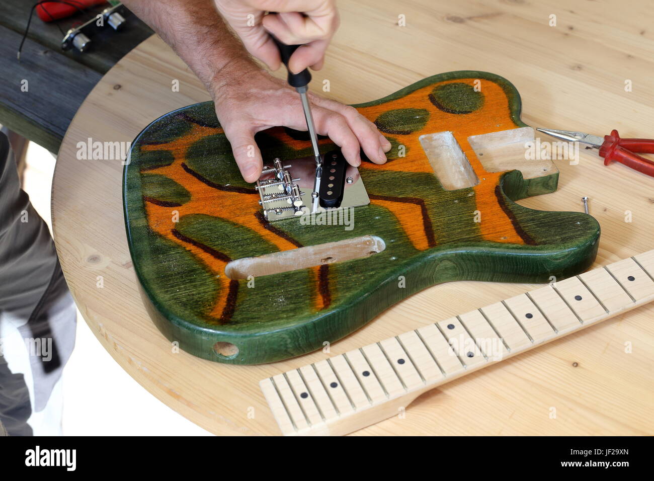 building an electrical instrument Stock Photo - Alamy