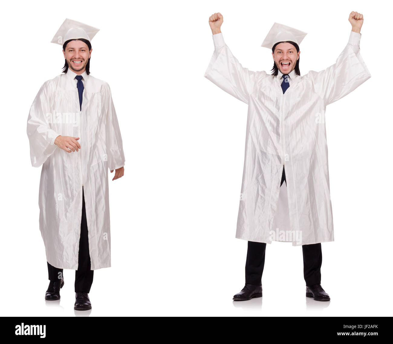 Young man ready for university graduation Stock Photo - Alamy