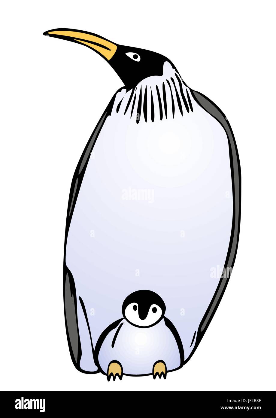 Penguin illustration Stock Vector Images - Alamy