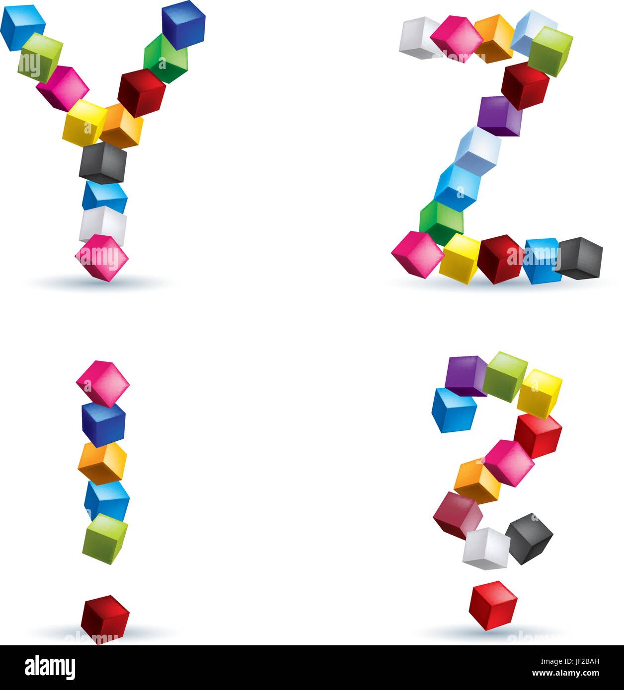Question mark blocks Stock Vector Images - Alamy