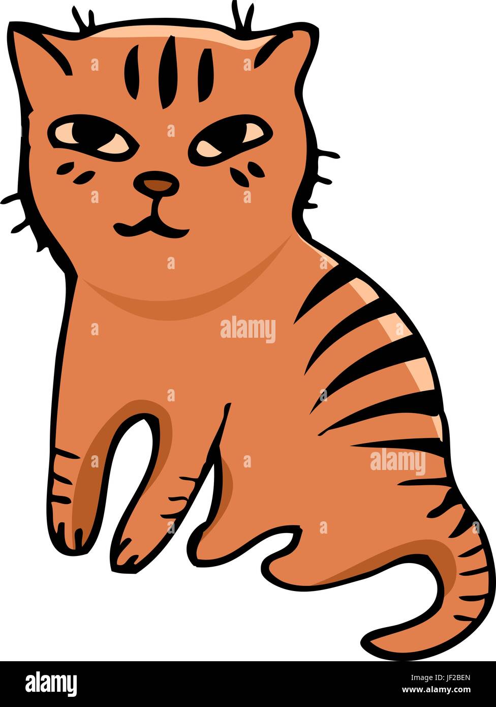 Tabby kitten picture Stock Vector Images - Alamy