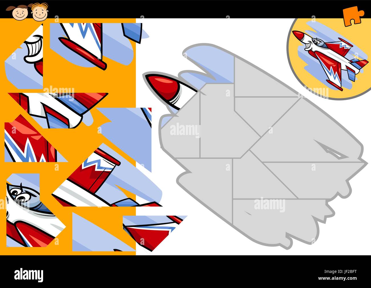 education, illustration, pursuit plane, fighter jet, jigsaw, puzzle ...