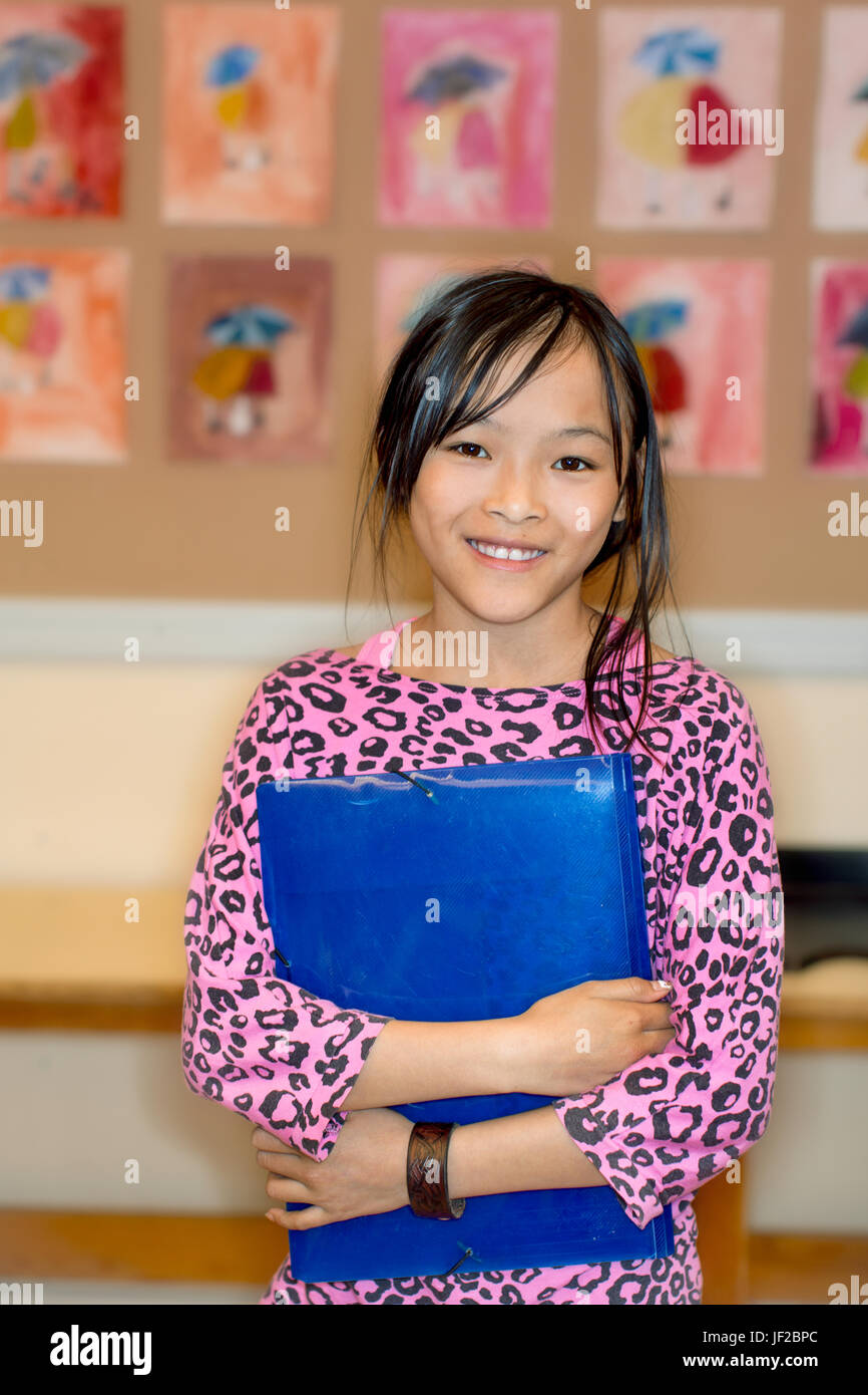 Girl in class Stock Photo - Alamy