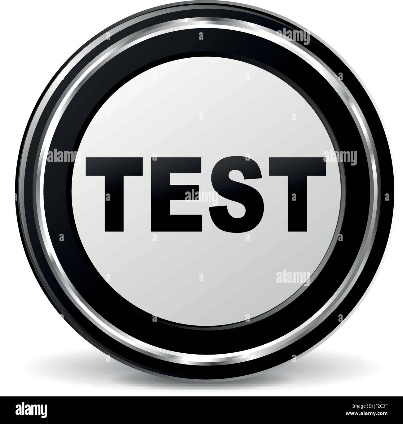 Test push button Stock Vector Images - Alamy