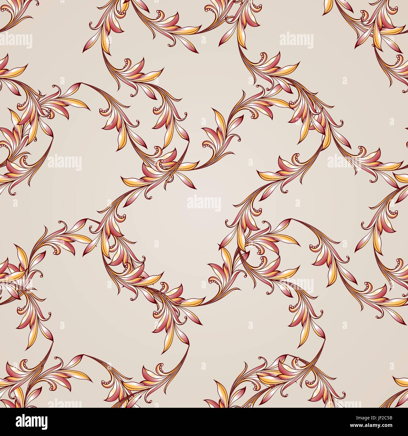 Wavy flower vine hi-res stock photography and images - Alamy