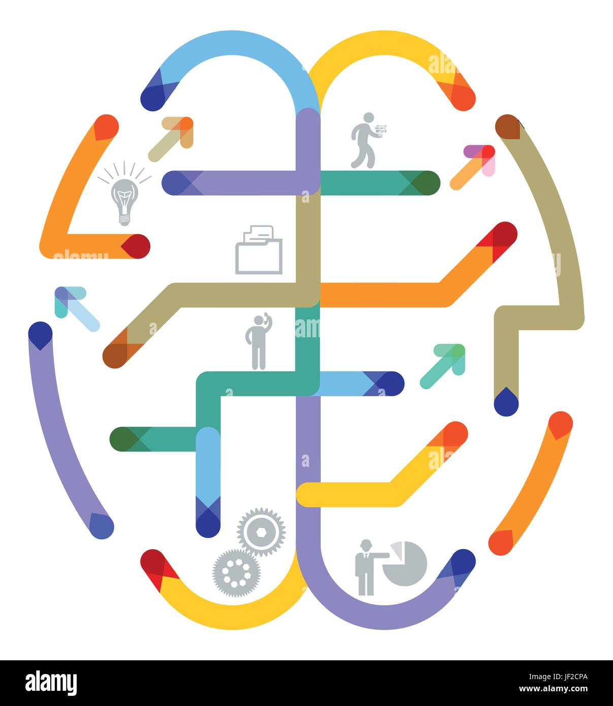 Lateral thinking vector vectors Cut Out Stock Images & Pictures - Alamy