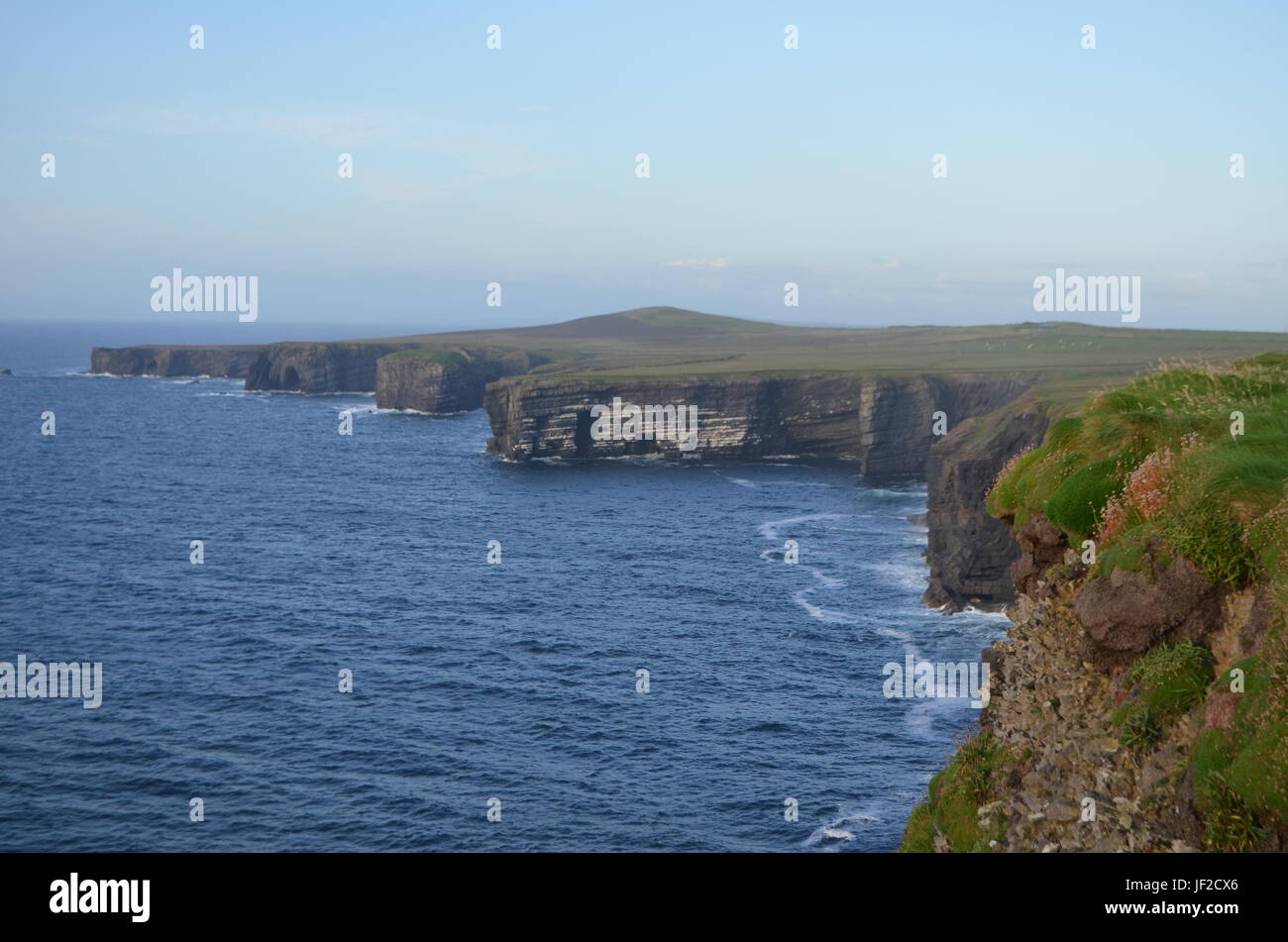 Kilbaha Cliff Coast View of Loop Head Peninsula in Clare, Ireland Stock ...
