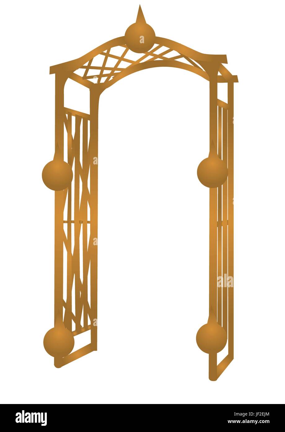 Wooden arch garden Stock Vector Images - Alamy