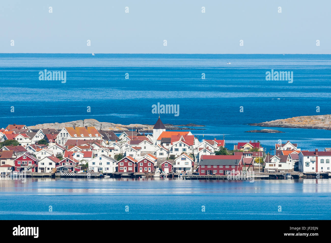 Town at sea Stock Photo - Alamy