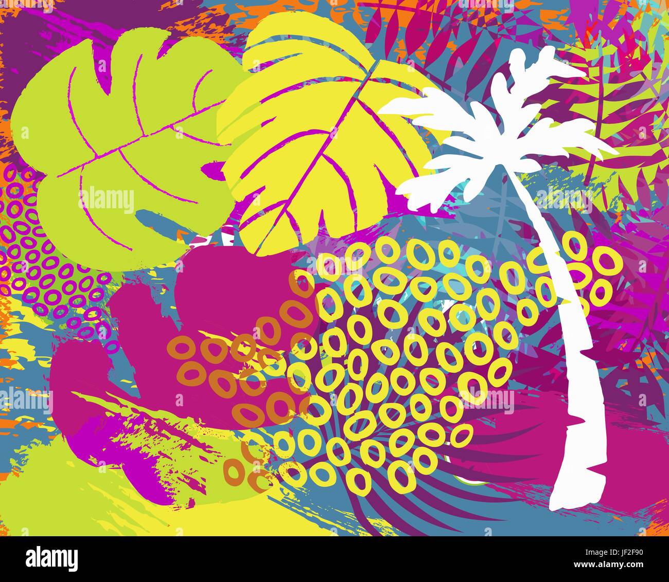 Jungle plant vector Stock Vector Images - Alamy