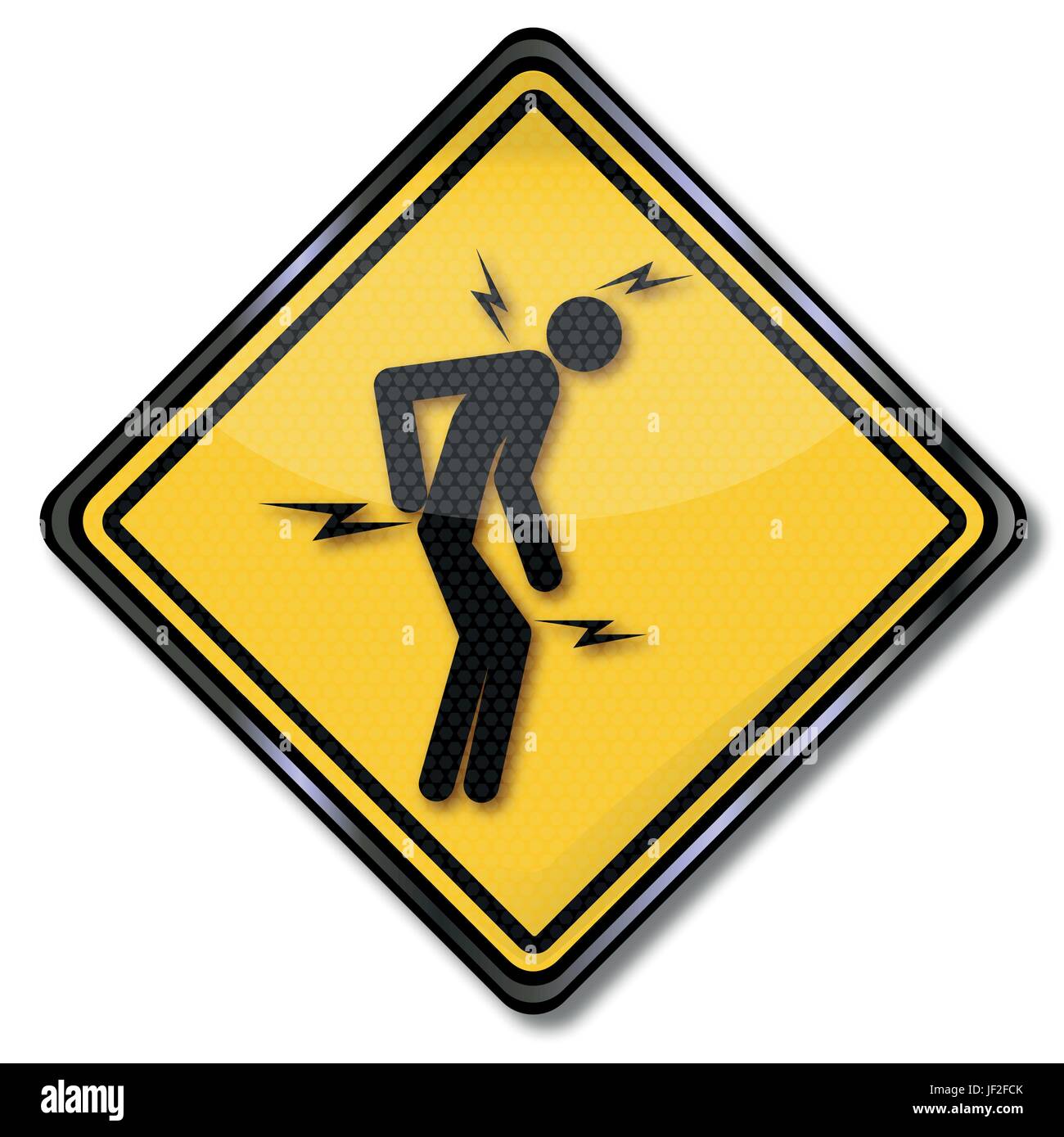 sign man with pain Stock Vector Image & Art - Alamy