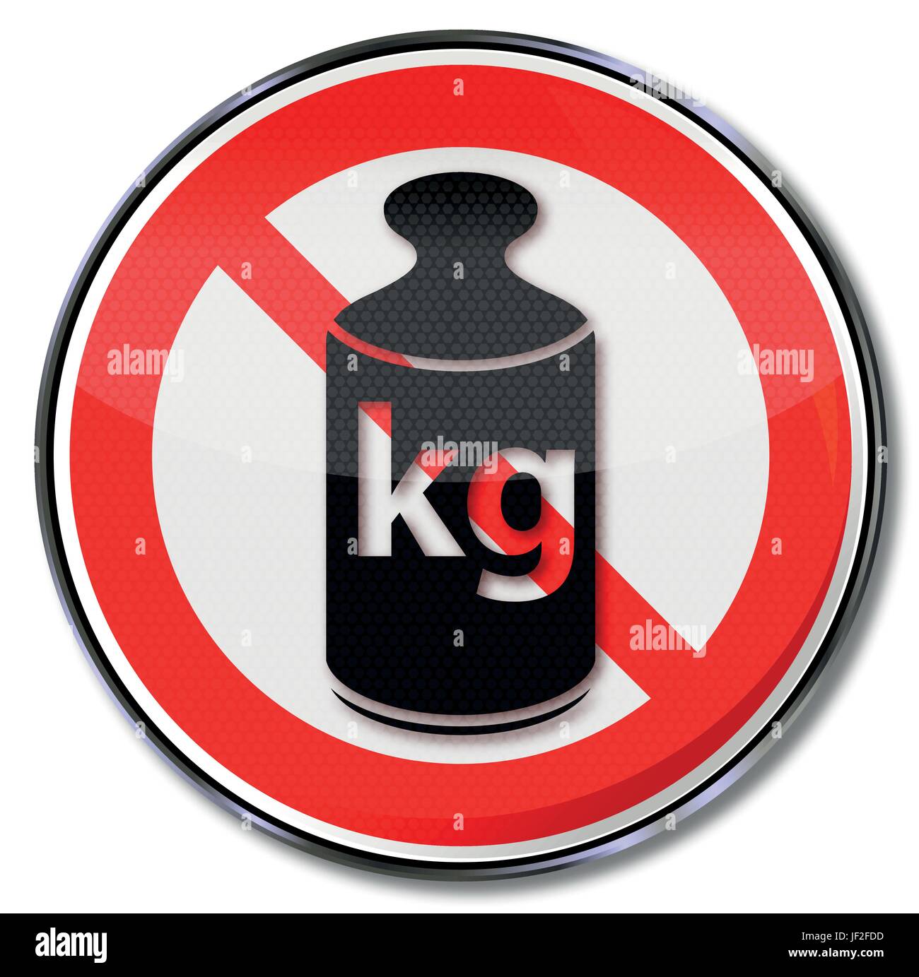 verbotsschild weight and kilograms Stock Vector Image & Art - Alamy