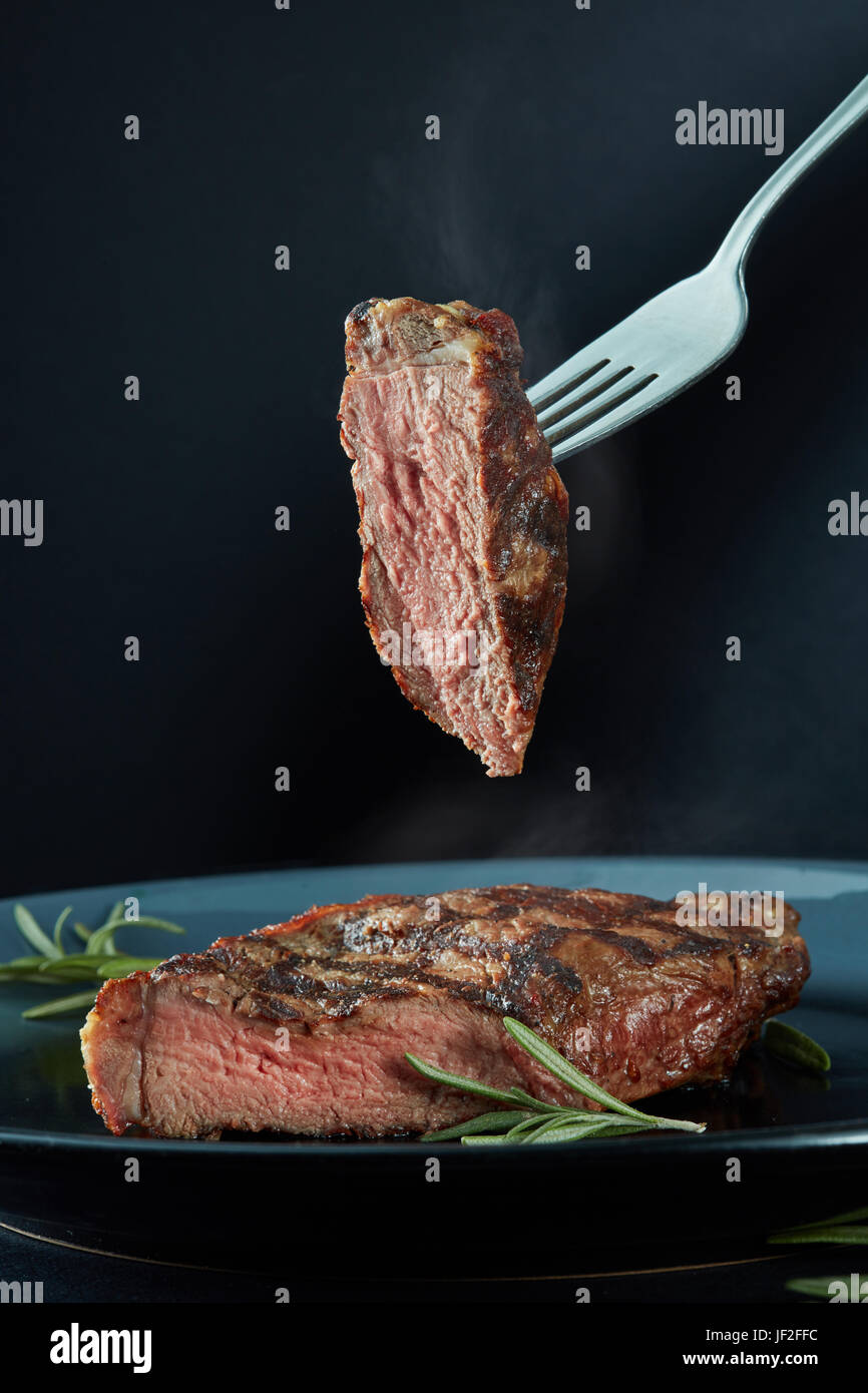 Beef steak medium grilled Stock Photo - Alamy