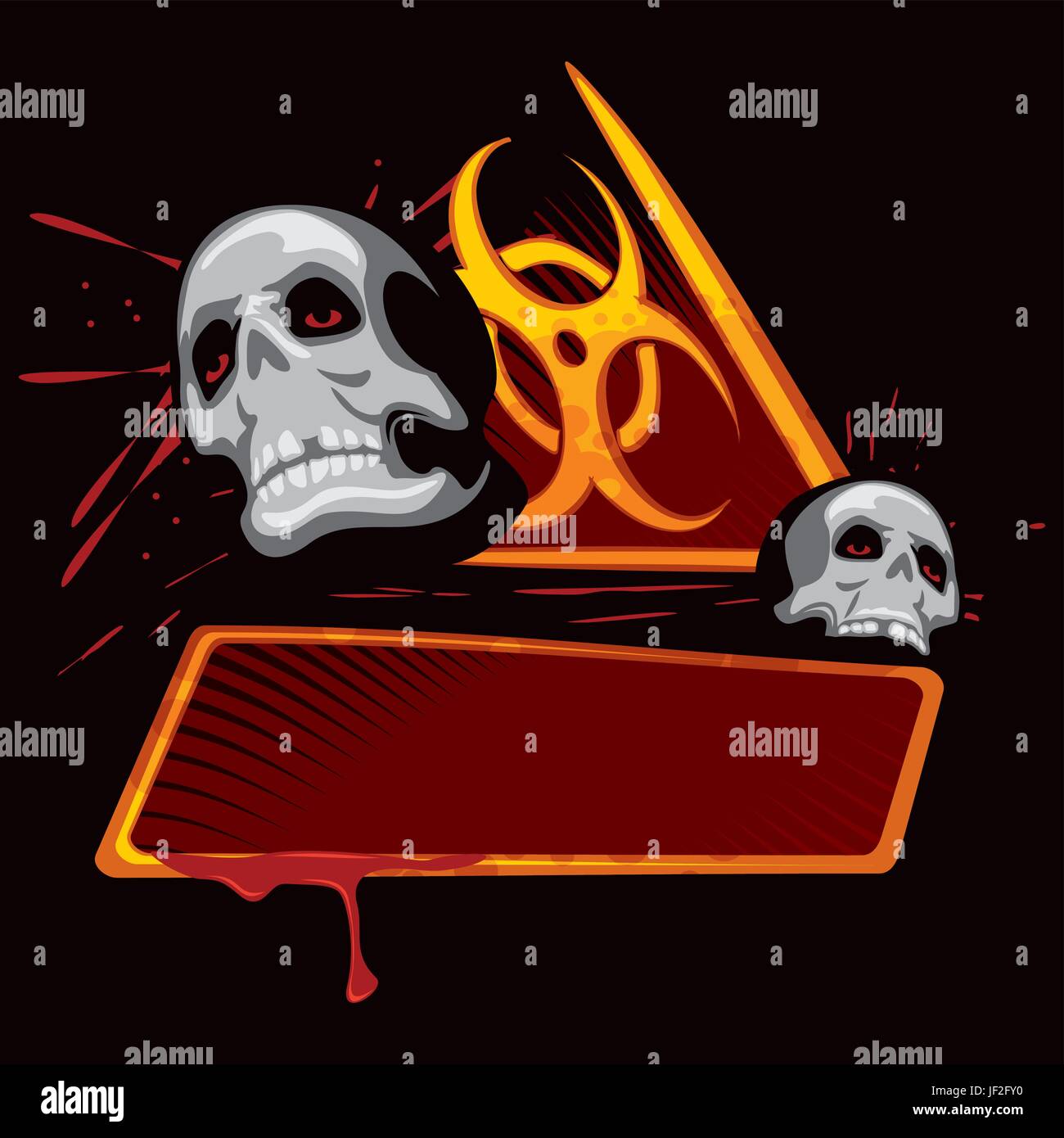 Warning pictogram biological risk Stock Vector Images - Alamy