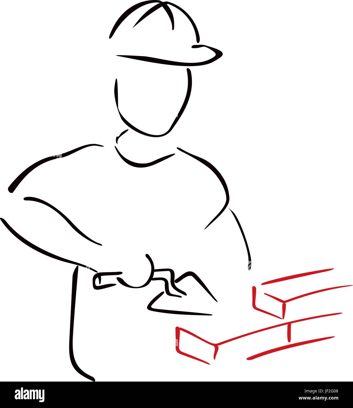 Manual labourer Stock Vector Images - Alamy