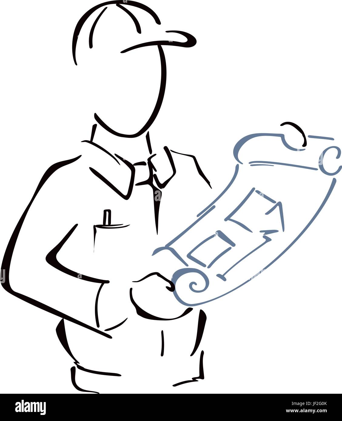 Chief builder Stock Vector Images - Alamy