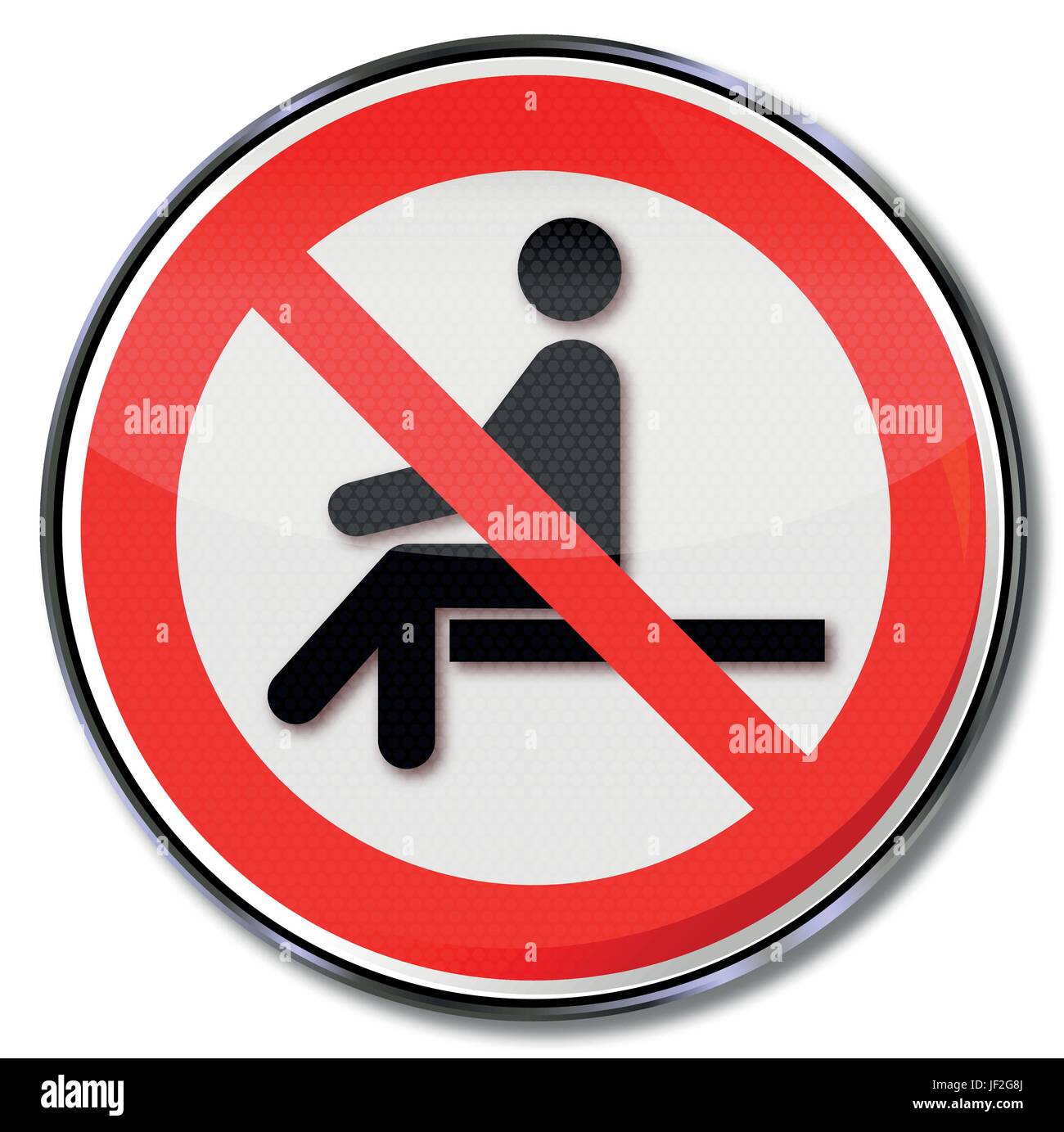 prohibition sign sitting Stock Vector Image & Art - Alamy